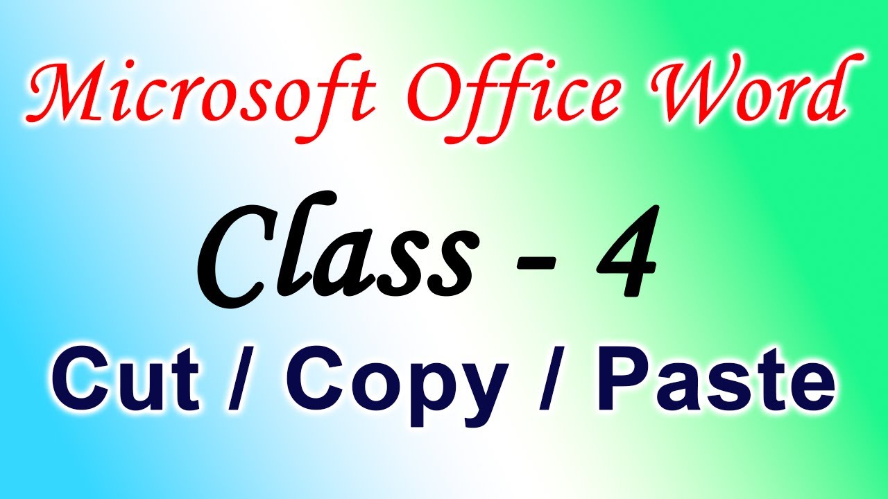 Class 4 Cut Copy Paste in Microsoft Office Word (MS Word) in Nepali ...