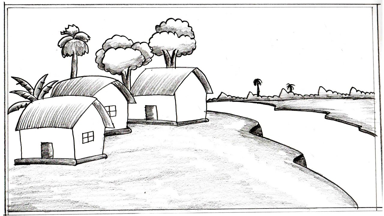 House drawing near the small river - YouTube