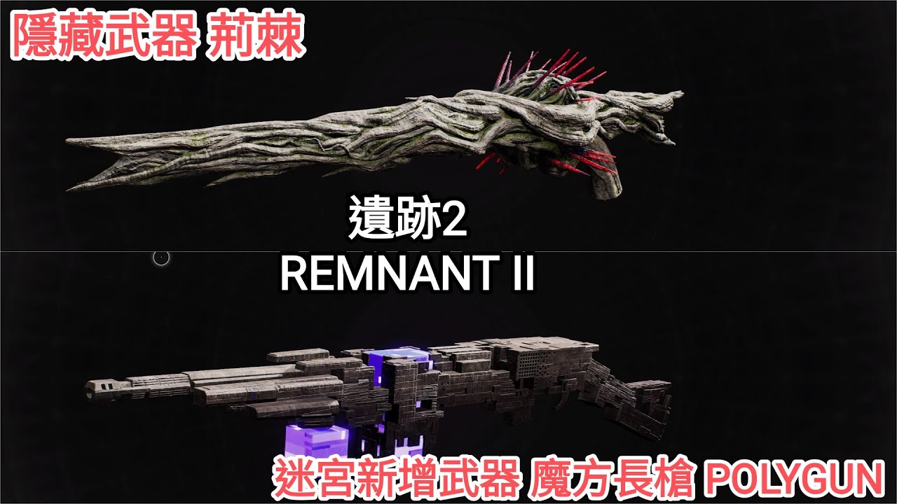 [遺跡2 REMNANT II] 兩把主武器 荊棘 及 魔方長槍 POLYGUN(5/2更新檔後速成拿法失效) 正確拿法在資訊欄(國外玩家 ...