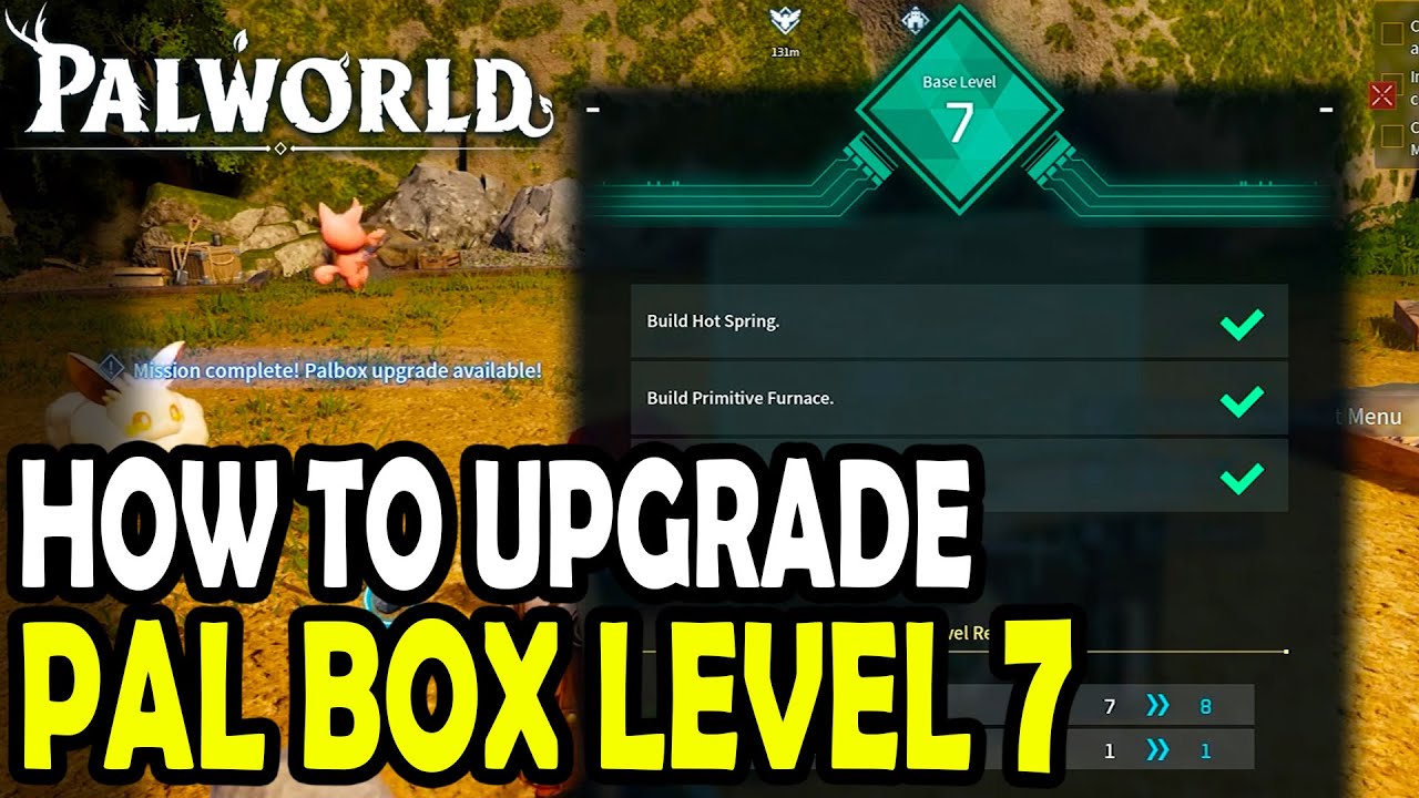 How to Upgrade Pal Box to Level 7 in Palworld - YouTube