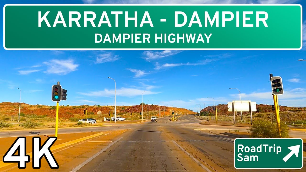 Driving from Karratha to Dampier - Western Australia - 🇦🇺 4K / Raw ...