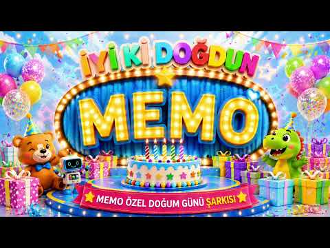 Memo İçin Doğum Günü Şarkısı 🎈 | İyi Ki Doğdun Memo! (İsme Özel)
