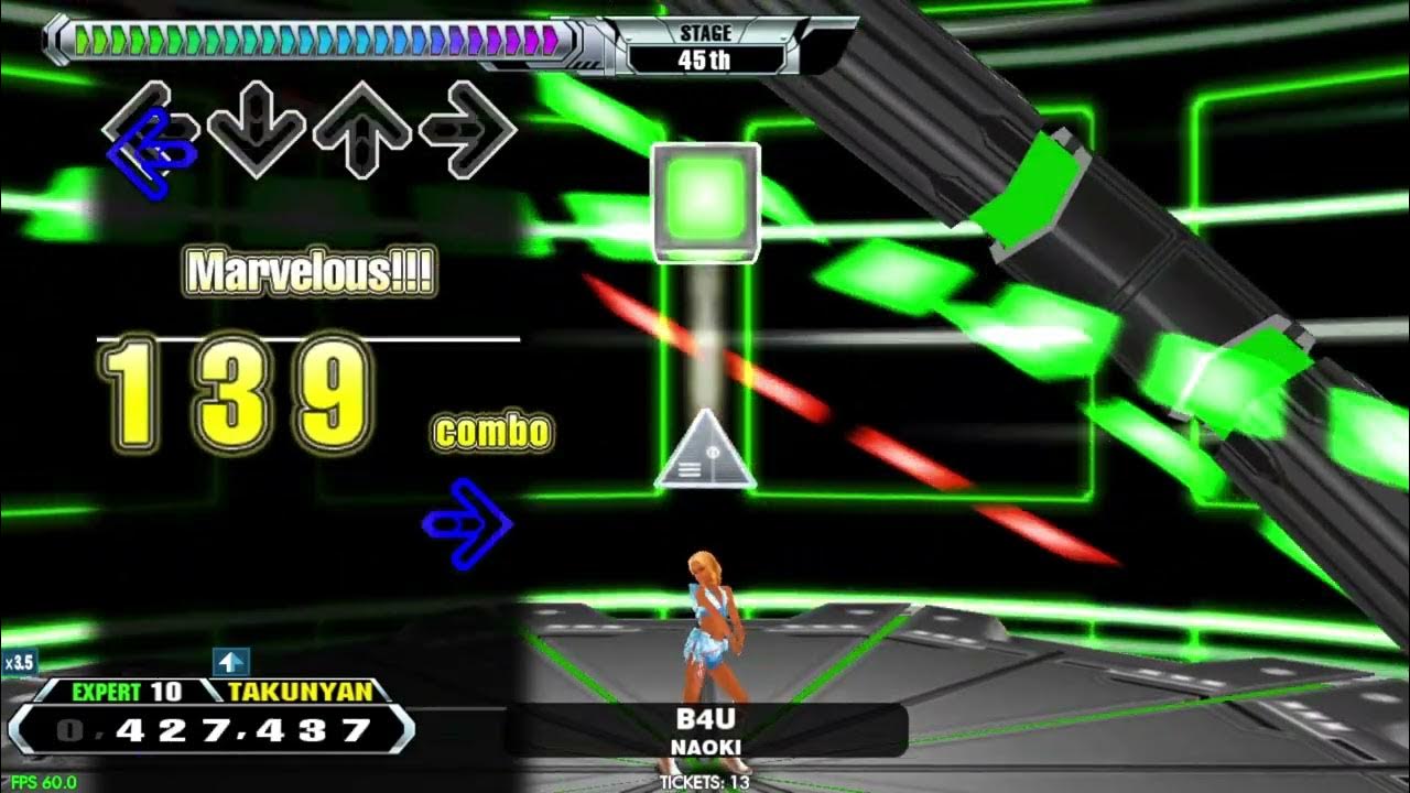 【DDR GRAND PRIX】B4U【EXPERT】 - YouTube