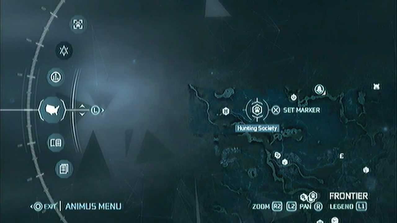 Assassin's Creed 3 - Hunting Society Cabin Locations - YouTube