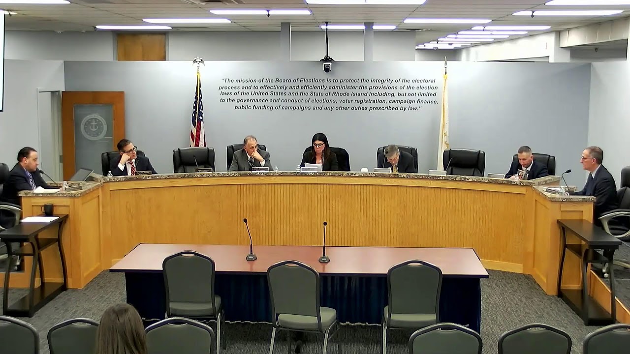 february 12, 2025 meeting of the rhode island board of elections - YouTube