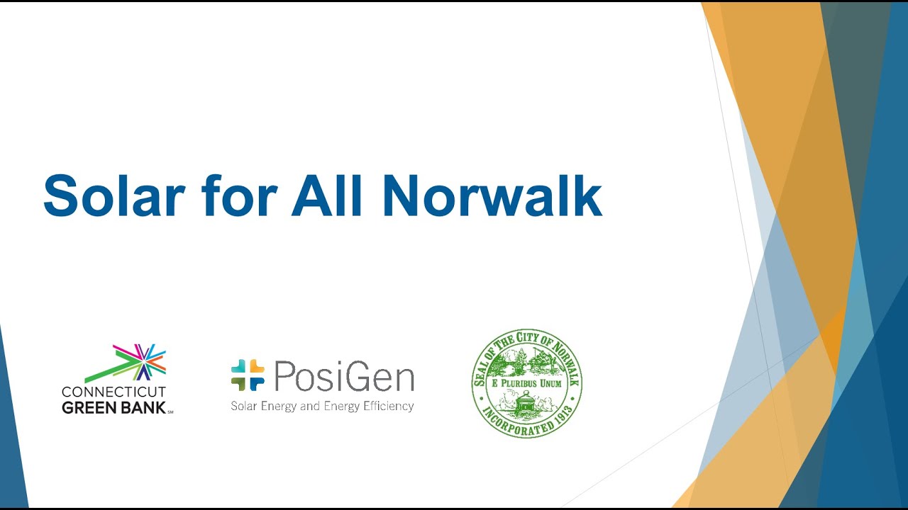 PosiGen Solar for All Norwalk Kickoff Webinar - YouTube