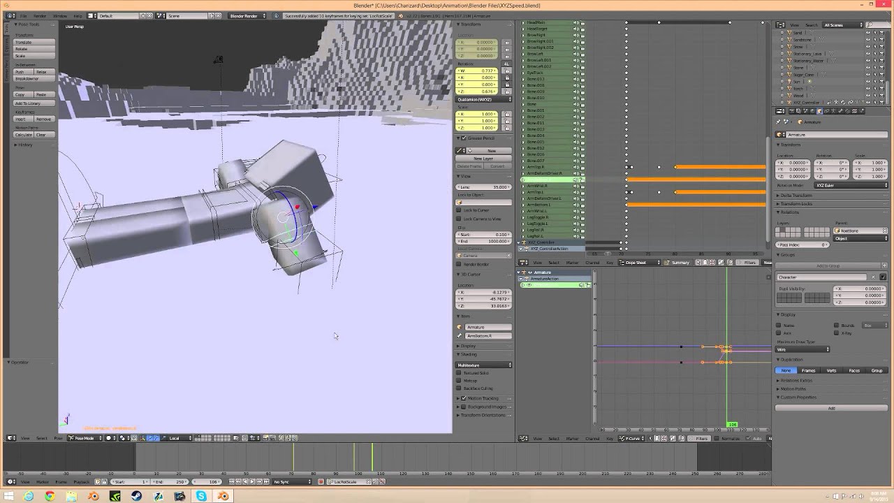 XYZ Control : WIP Animation - YouTube