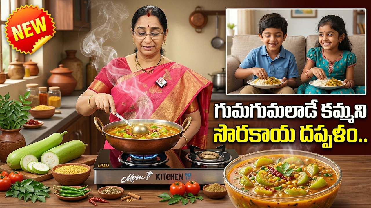 Sorakaya Dappalam Recipe | Bottle Gourd Curry Telugu | Ramaa Raavi ...