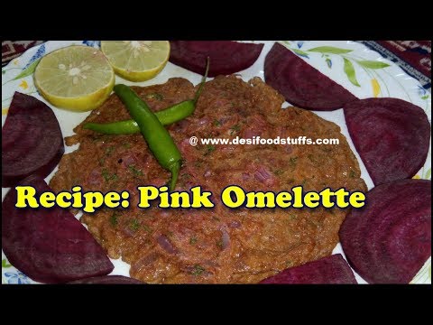 Delicious Pink Omelette Recipe | Kids Special Healthy and Tasty Pink ...
