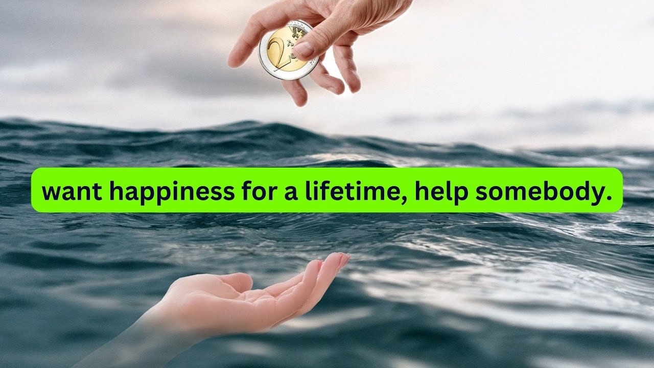 The true meaning of life is giving charity - YouTube