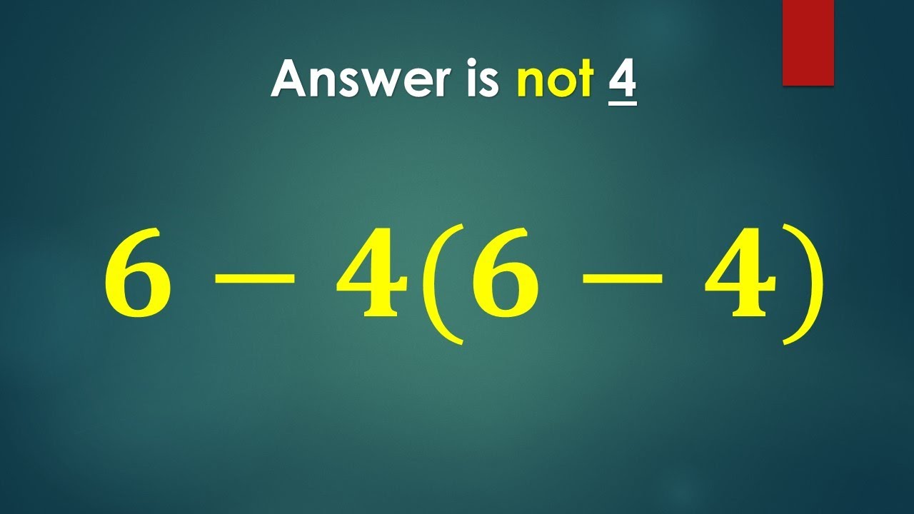 This Easy Math Problem Tricks Everyone! | PEMDAS Rule - YouTube