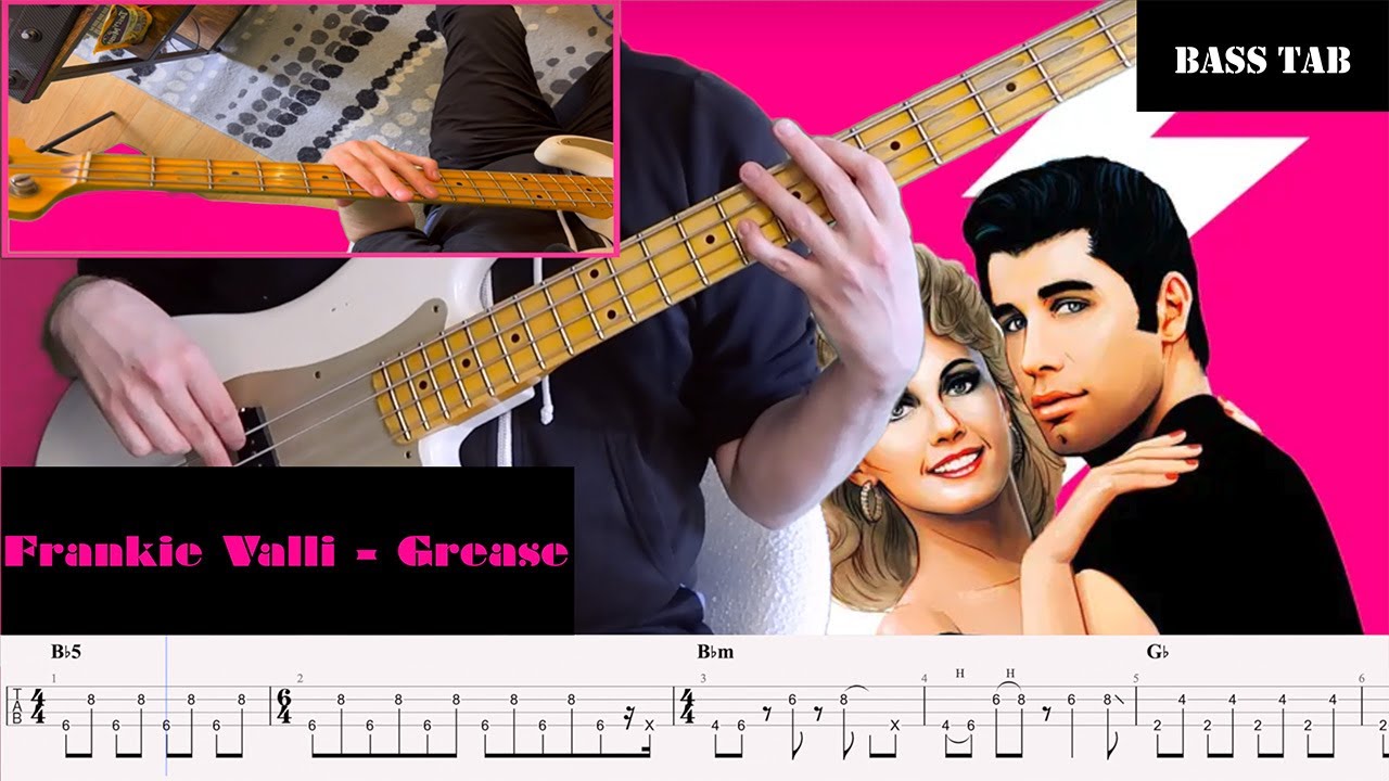 Frankie Valli - Grease - Bass Tab / Lesson / Tutorial / Cover - YouTube