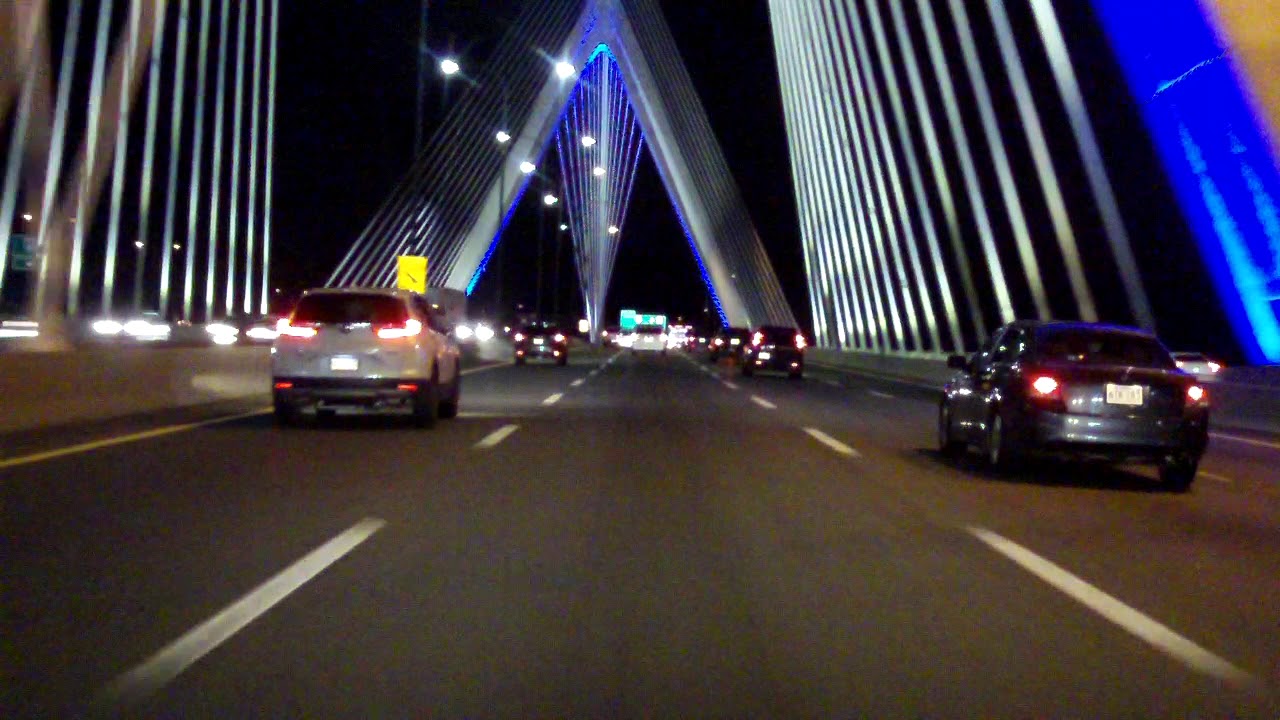 Driving through Downtown Boston, Massachusetts northbound (Night) - YouTube