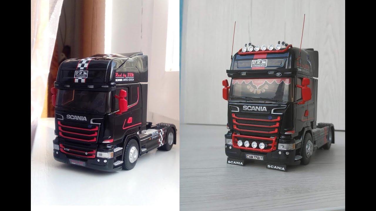 SCANIA R730 Streamline Topline BRM (2016), black 1/43 (КОНВЕРСИЯ ...
