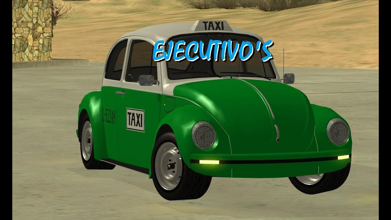 Volkswagen Vocho Taxi CDMX GTA SA - YouTube