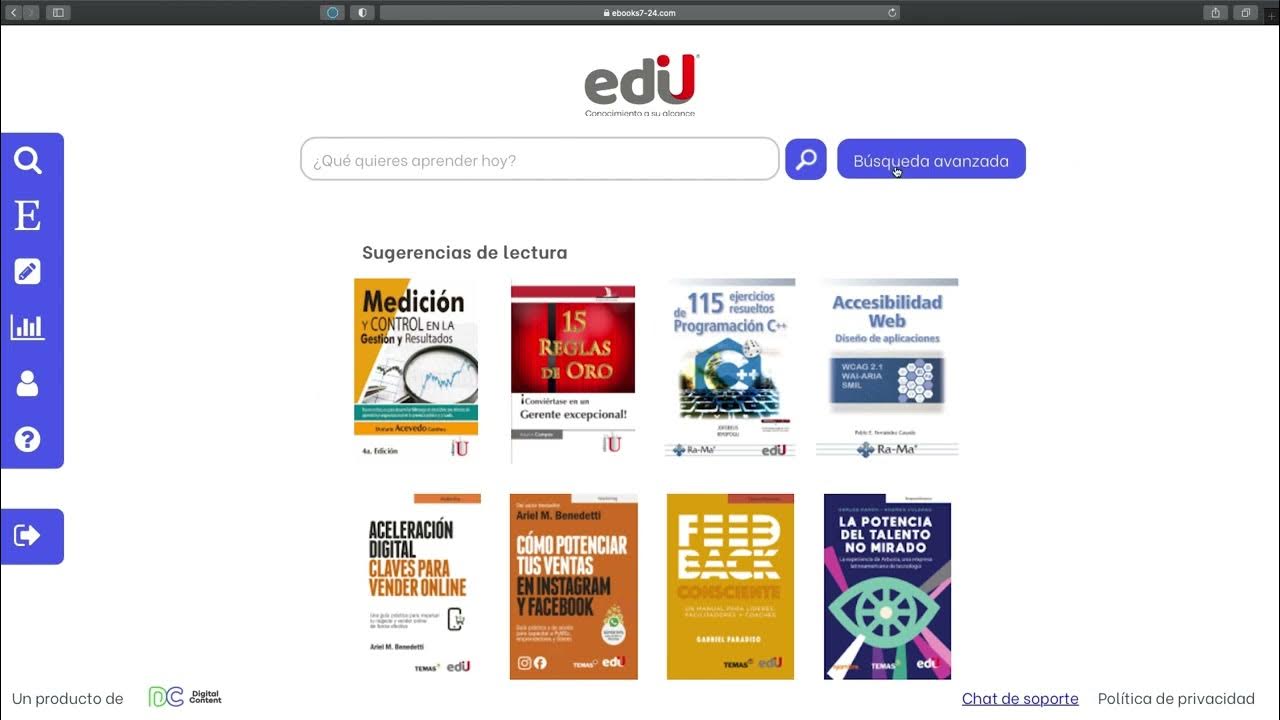 Ediciones de la U - eBooks 7-24 ¿Cómo funciona el buscador? - YouTube