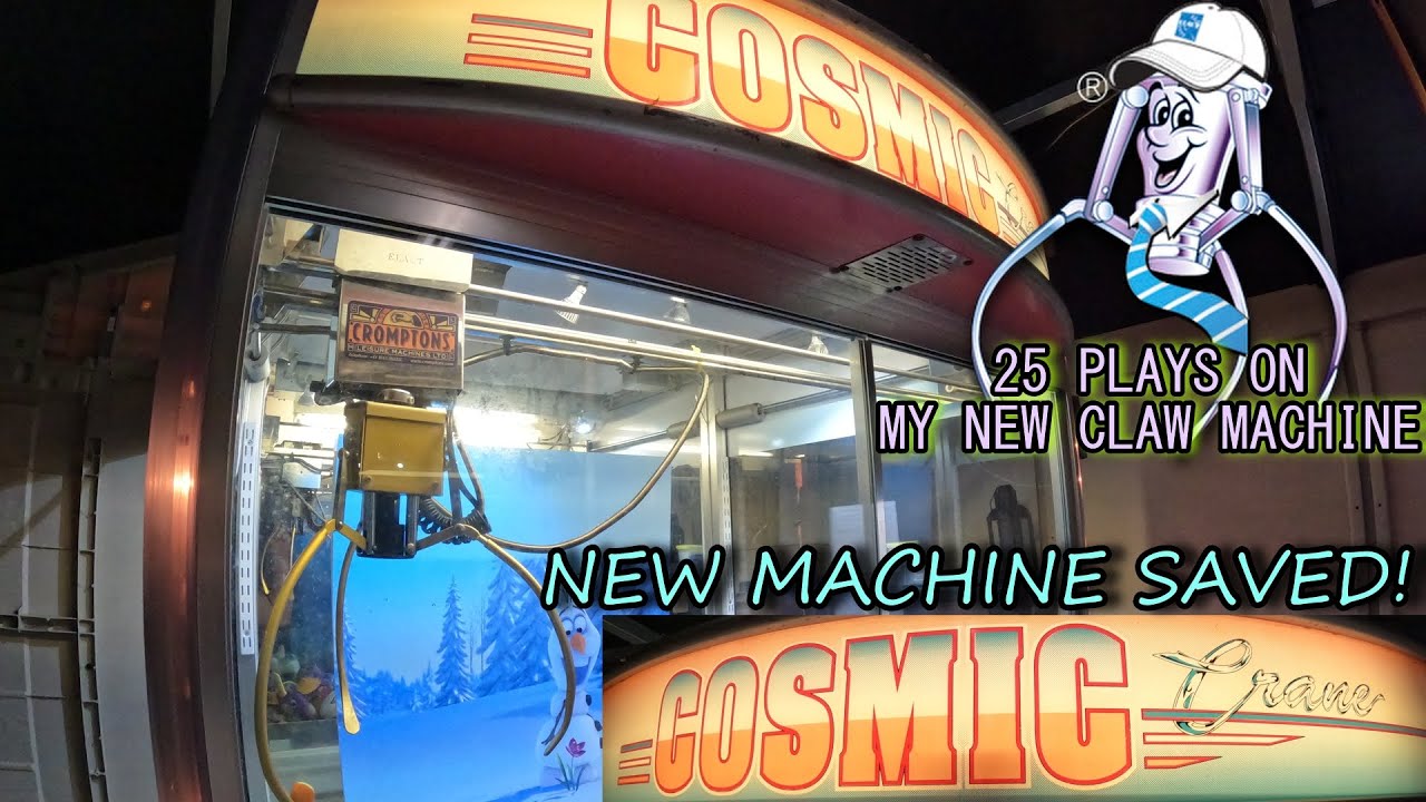 25 Plays On My New Claw Machine | 1997 Elaut Mega Cosmic - YouTube