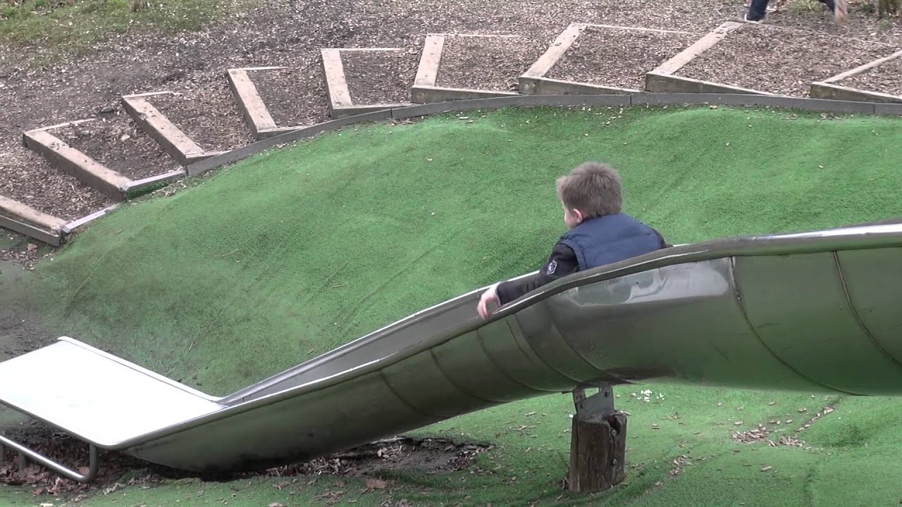 Fun on the Slide at Vogrie Country Park - YouTube