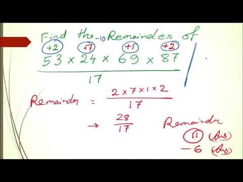 Basic Concept of Remainder Rules // Part 1 // Mathematics_ A vision ...