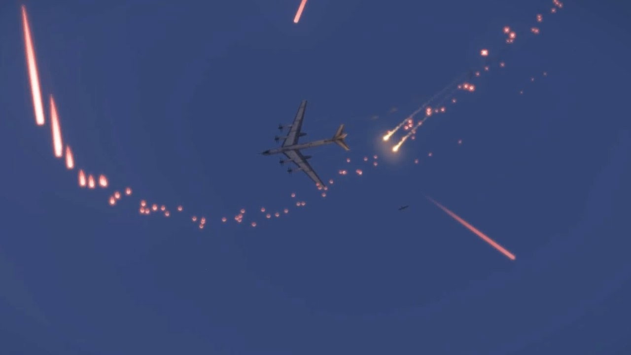 飛行機 JET 大型 Heavy Phalanx CIWS ファランクス 煙 Smoke - YouTube