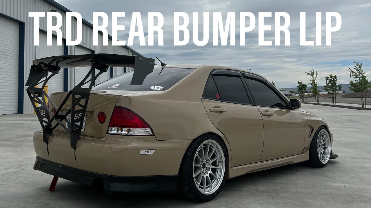 2001-2005 LEXUS IS300 TRD REAR BUMPER LIP INSTALL & REAR BUMPER MAC ...