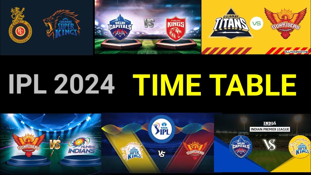 IPL 2024 Time table | IPL2024 | Time table - YouTube