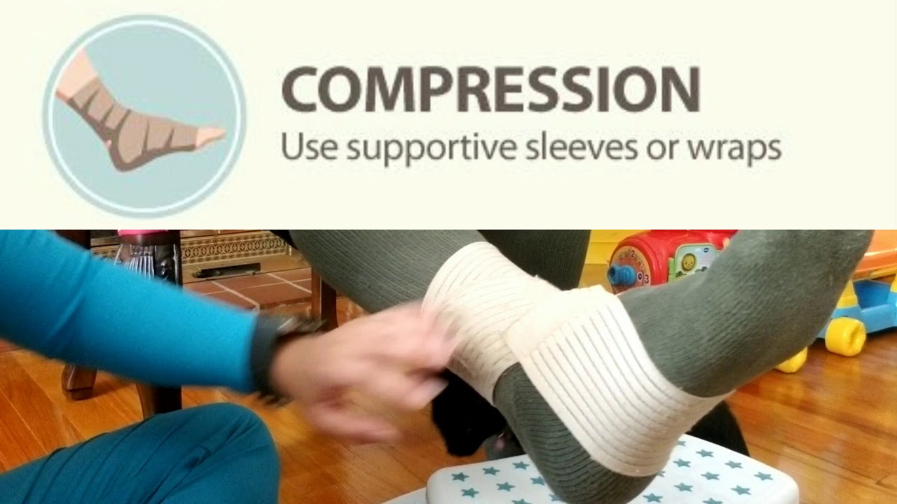 Physical Therapy / 4 steps on how to take care an ankle sprain/ first ...