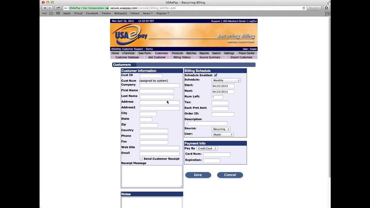 Merchant Console - Recurring Billing Simple Interface - YouTube