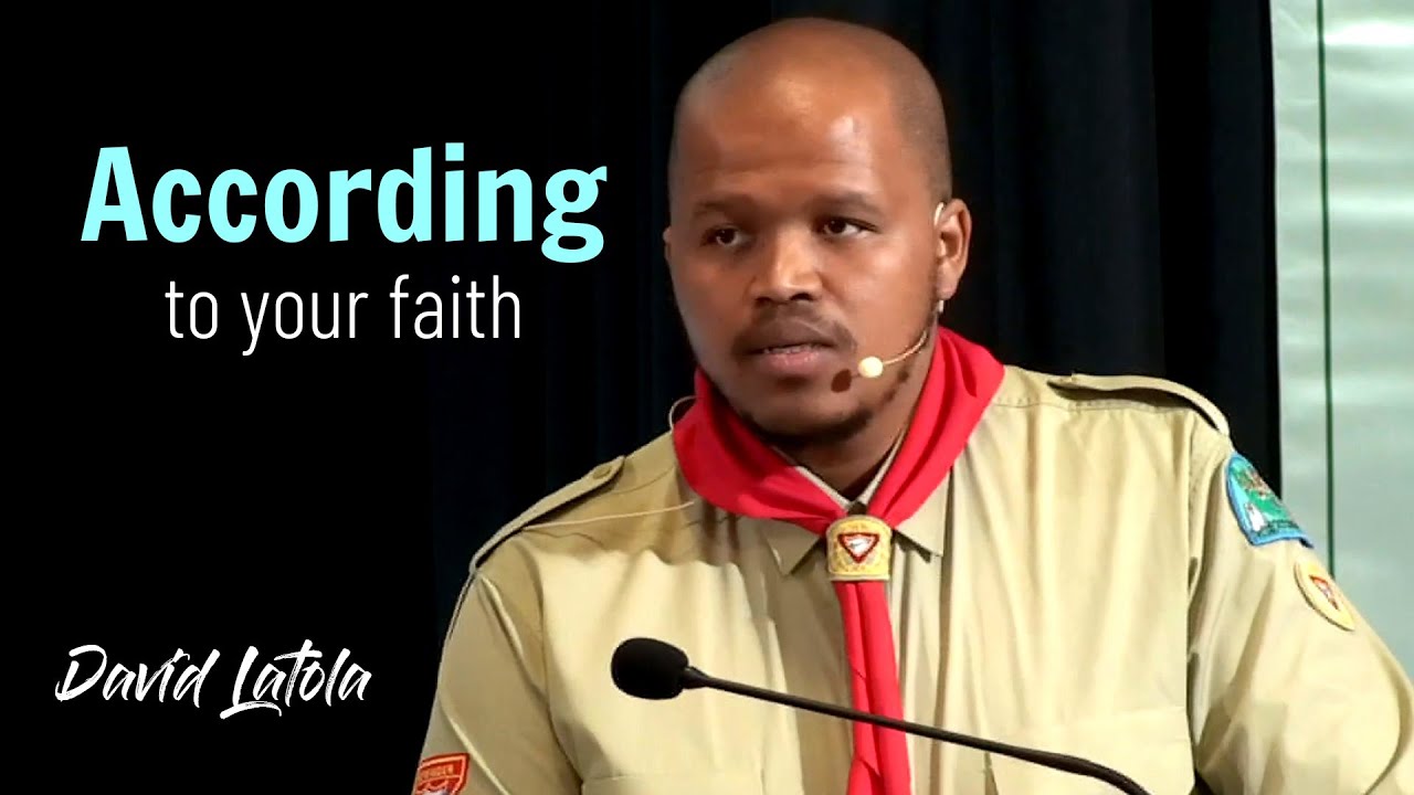 According to your Faith | David Latola - YouTube