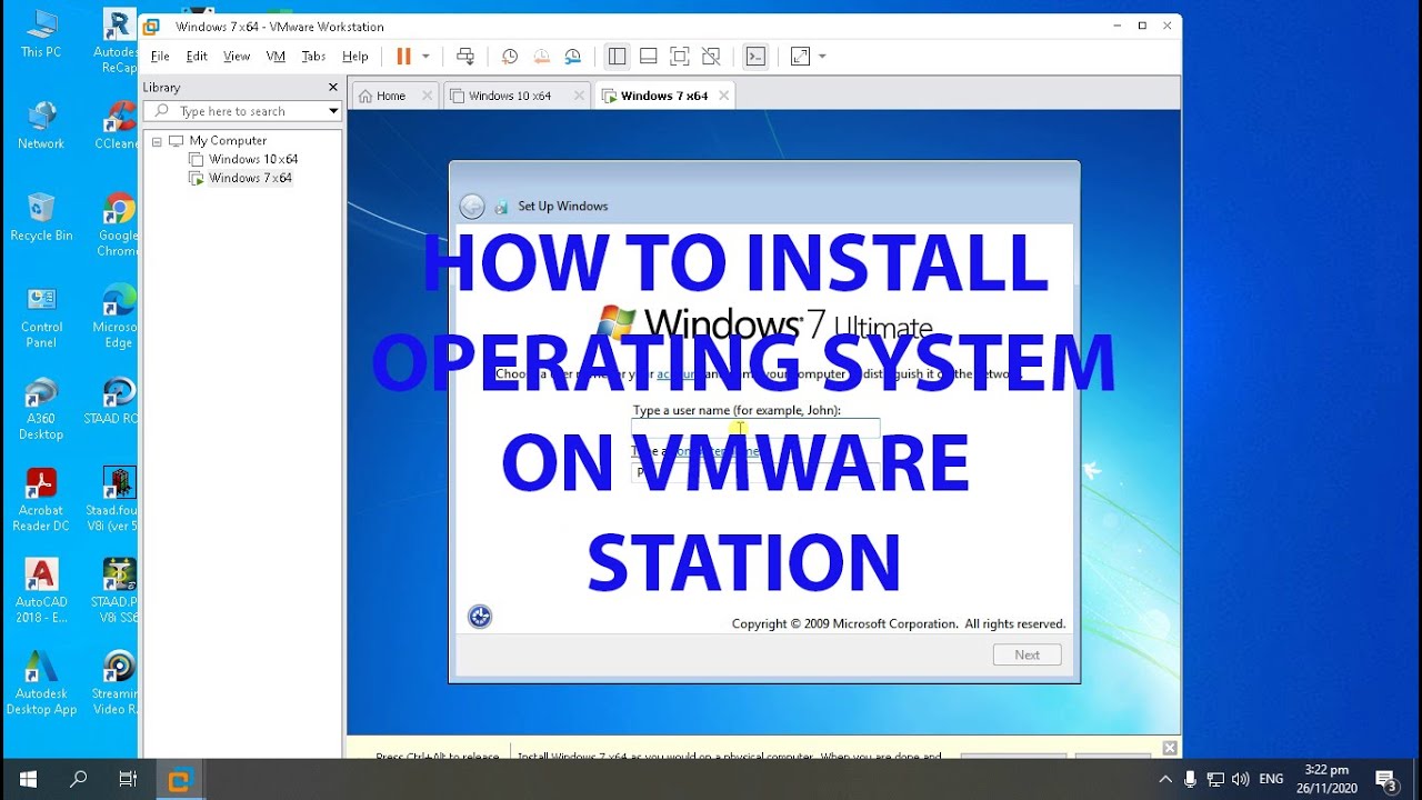 HOW TO INSTALL OPERATING SYSTEM ON VMWARE STATION - YouTube