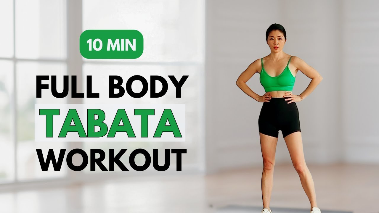 10 MIN TABATA FULL BODY WORKOUT | High Intensity, All standing, Fat ...