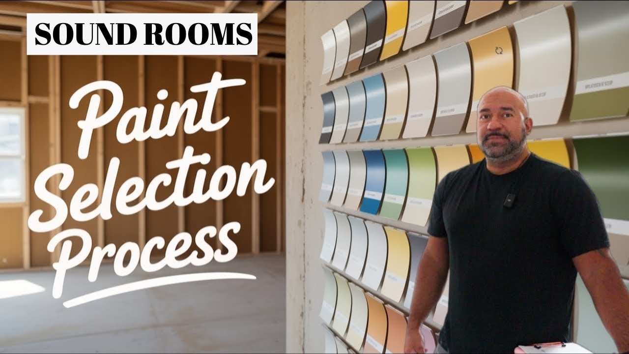 DIY Sound Room Construction | The Right Color Picks - YouTube