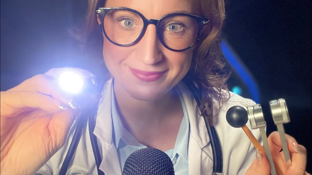 👩🏻‍⚕️ ASMR Sleep Doctor medical roleplay physical eye exam personal ...