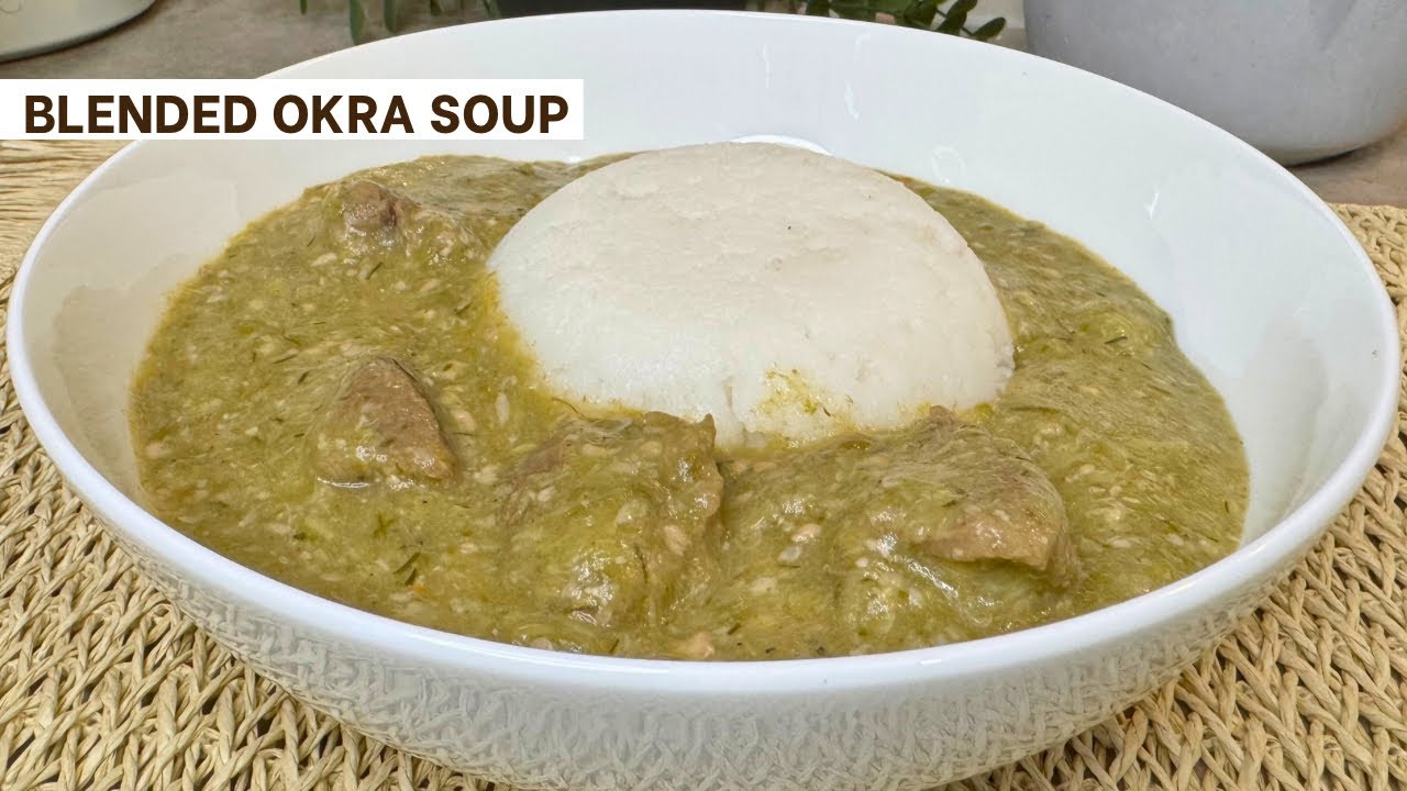 🇸🇸🇸🇩 Bamia Mafrooka | South Sudanese Blended Okra Soup - YouTube