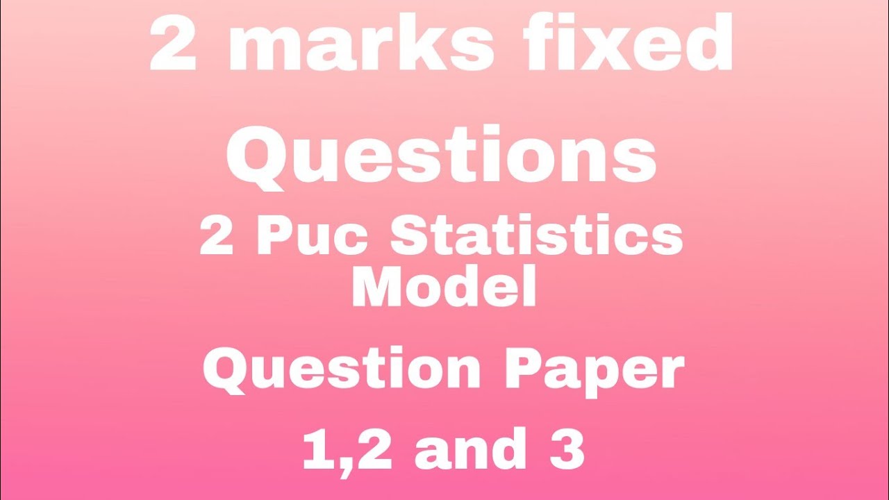QUESTION BANK |2 MARKS ANSWERS|VERY IMPORTANT CONCEPT - YouTube