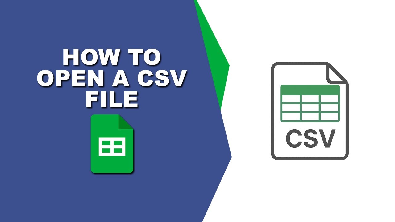 how to open a csv file in google sheets - YouTube
