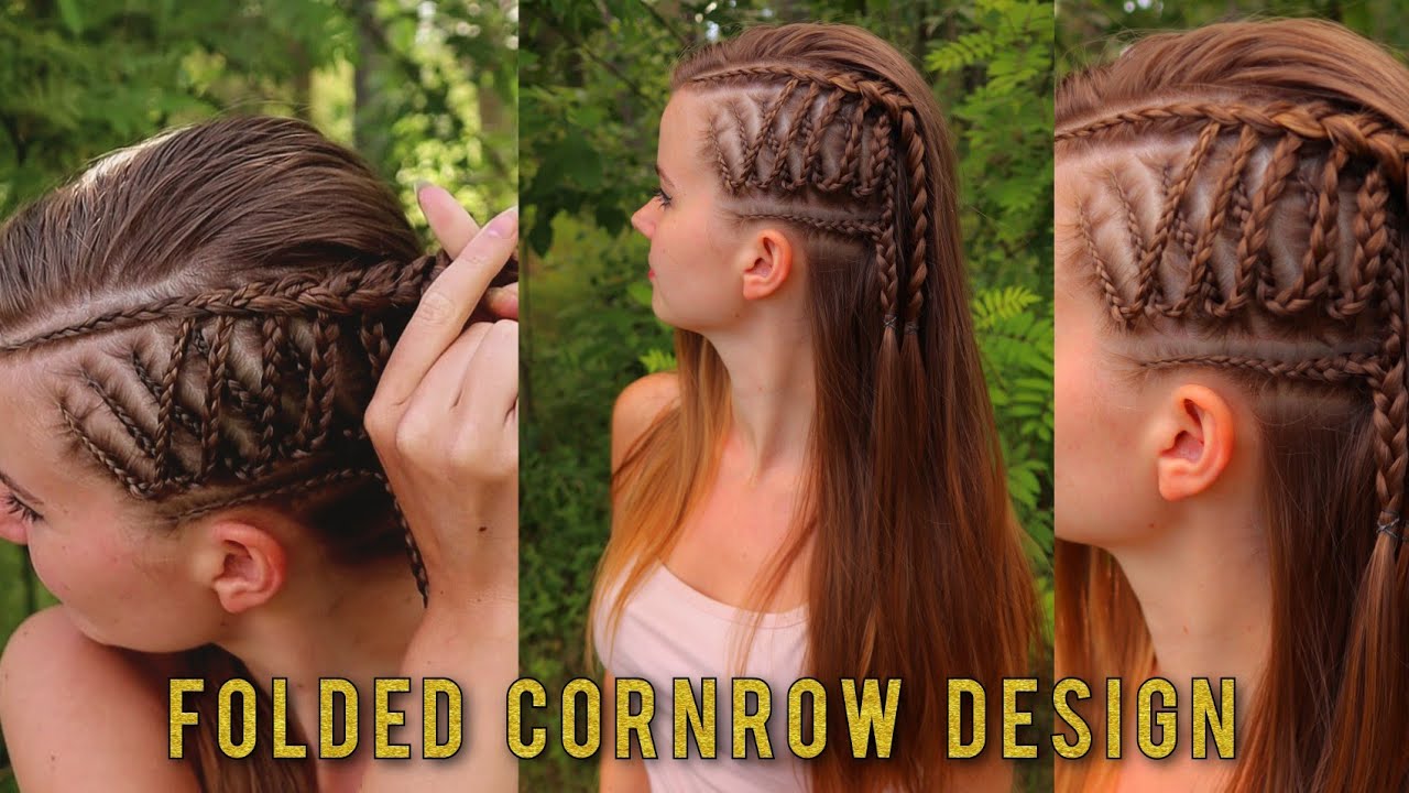 DIY Cornrow Design | Side Cornrows - YouTube