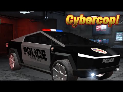 Cop simulator! Cyber truck cop car!!🔥 - YouTube