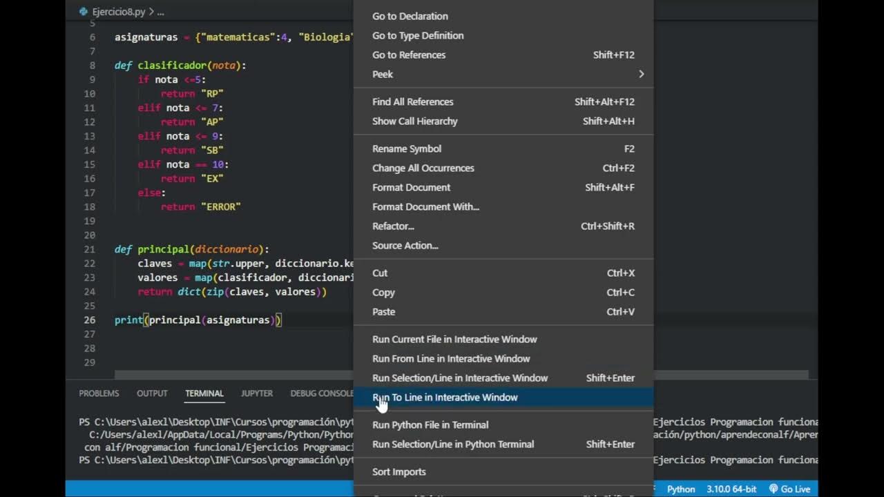 Ejercicio 8 - Programación Funcional - Python - YouTube