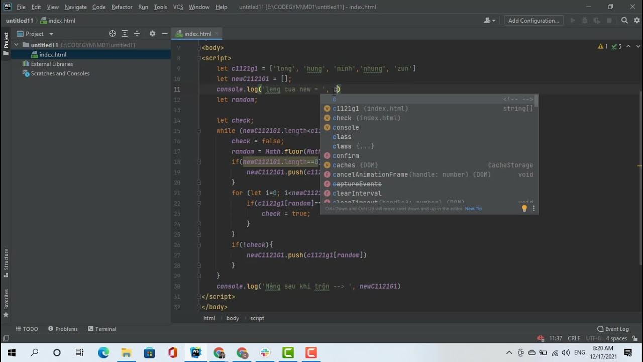 Mang 2 Trộn Mảng Random (JS) - YouTube