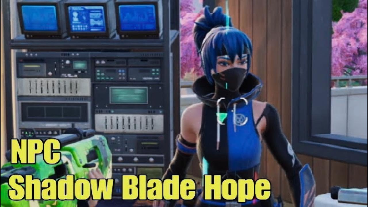 Where to Find Fortnite NPC Shadow Blade Hope - Chapter 6 Season 2 - YouTube