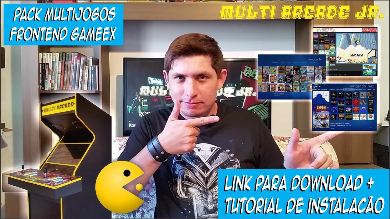 Multijogos Gameex frontend como instalar - YouTube