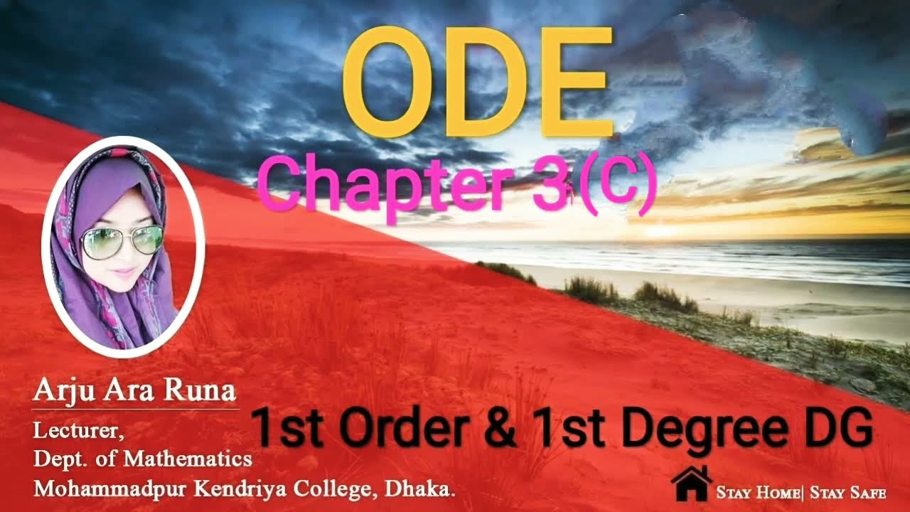 5.ODE||Chapter-3(C)||1st order & 1st degree differential equation|| DE reducible to Homogeneous ...