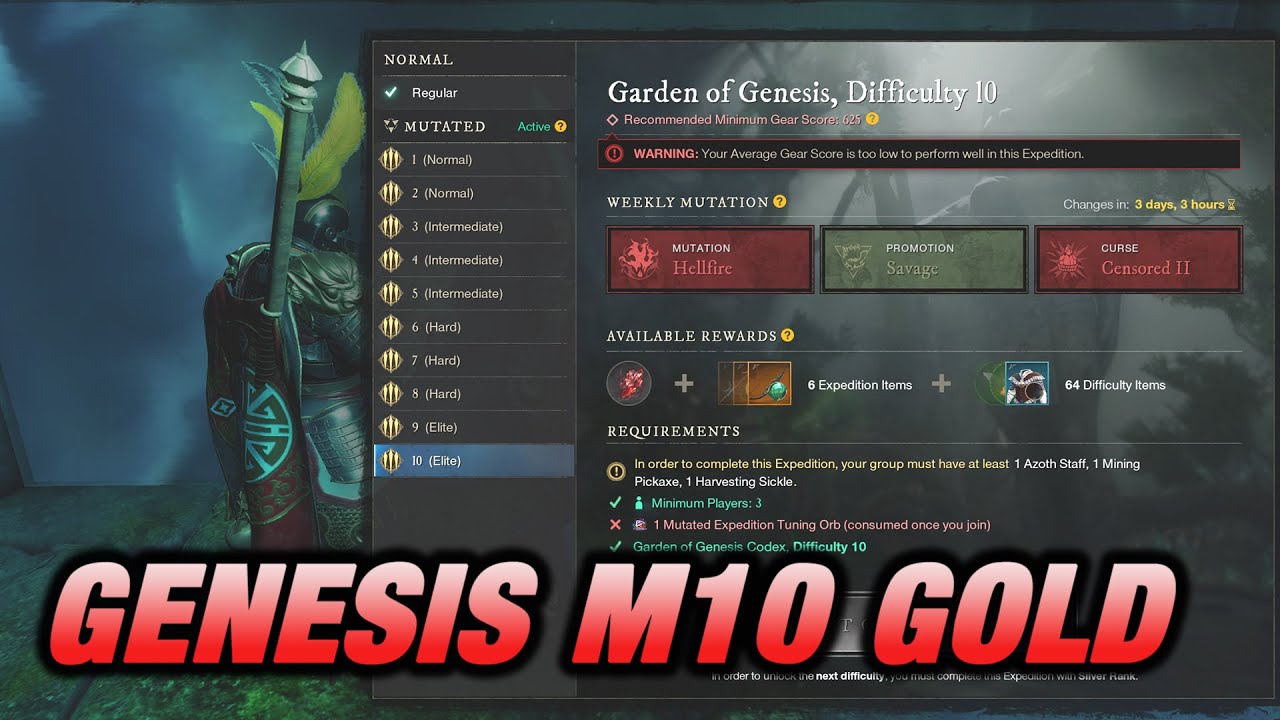 NEW WORLD FIRST M10 GENESIS GOLD CLEAR!!! INTENSE FIRST RUN - YouTube