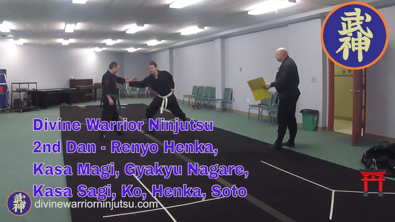 Ninjutsu, 2nd Dan - 117.149 - Renyo Henka, Kasa Magi, Gyakyu Nagare, Kasa Sagi, Ko, Henka, Soto ...