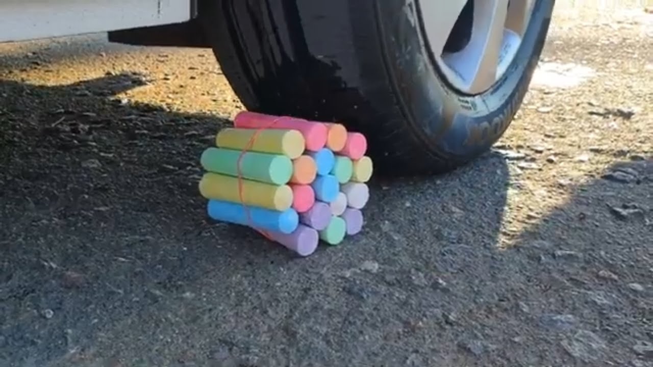 Aplastando Cosas Crujientes y Suaves! Lápices de Colores un pedazo de ...