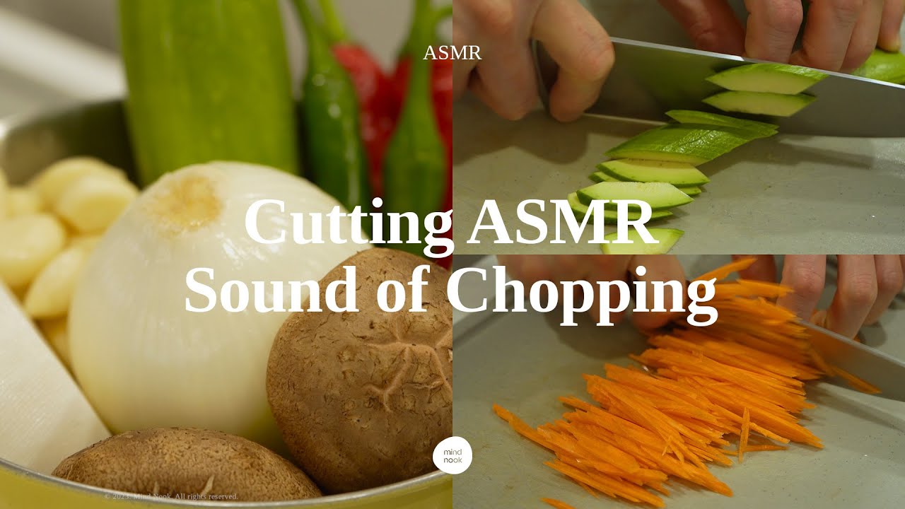 [ASMR] The Sound of Cutting Vegetables | Cooking Sounds, Kitchen Asmr ...