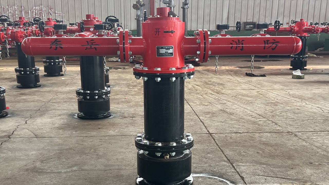 Industry leader, Dongyue super large flow fire hydrant - YouTube