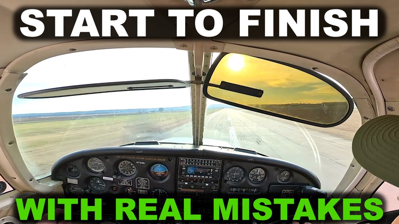 Real Flight Lesson with Real Mistakes (Sam's 1st Lesson) - YouTube