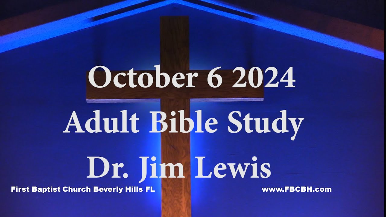 Bible Study Oct 6 2024 - YouTube